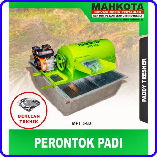 Jual Perontok Padi with Tray (1.5TON/Jam) Mahkota MPT 5 80 + Bensin 7.5 ...