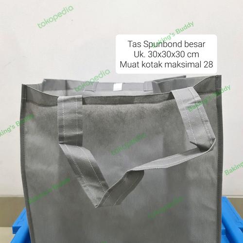 Jual Tas spunbond goodie bag besar 30x30x30 - Merah hijau - Jakarta ...
