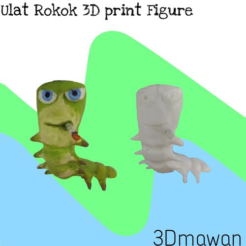 Jual Ulat Rokok 3D Print Figure - Custom Paint - Kota Bekasi - 3Dmawan ...