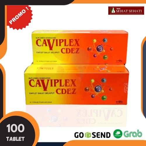 Jual Caviplex CDez Kaplet Vitamin C 500mg Vitamin D3,E,Z Box isi 100 ...