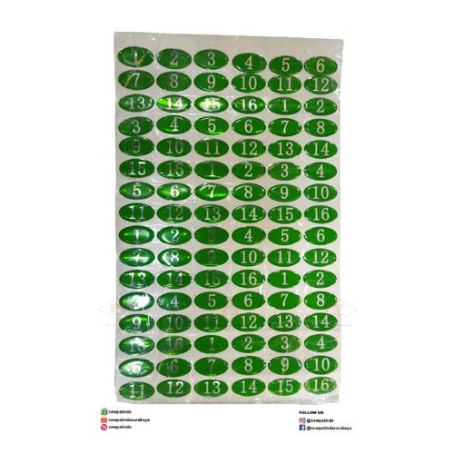 Jual Stiker Label Angka 1 - 16 Nomor Mesin Jahit Bordir Komputer - Kota ...