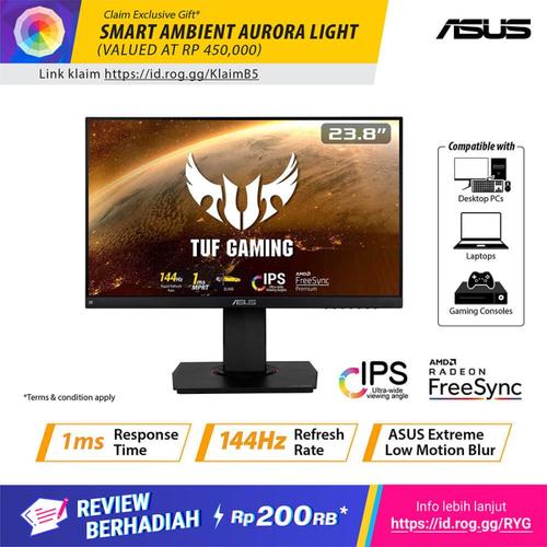 Promo ASUS TUF Gaming VG249Q Gaming Monitor 23.8" Full HD, 144Hz, IPS ...