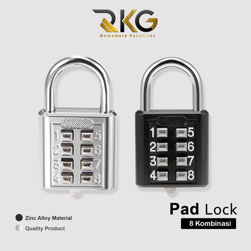 Jual Gembok Nomor 35mm l Gembok Nomer Pin Digital Pagar Koper Sepeda ...
