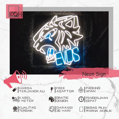 Jual KoQoH.Co - Neonflex/Neonsign Logo EVOS READY/Lampu game/EVOS ...