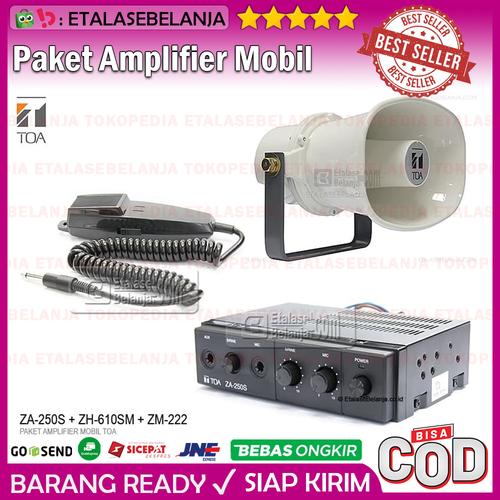 Jual PAKET AUDIO MOBIL - AMPLIFIER MOBIL TOA ( AMPLIFIER + MIC ...