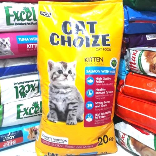 Jual GOJEK cat choize kitten salmon 20kg makanan 20 kg cat choize ...