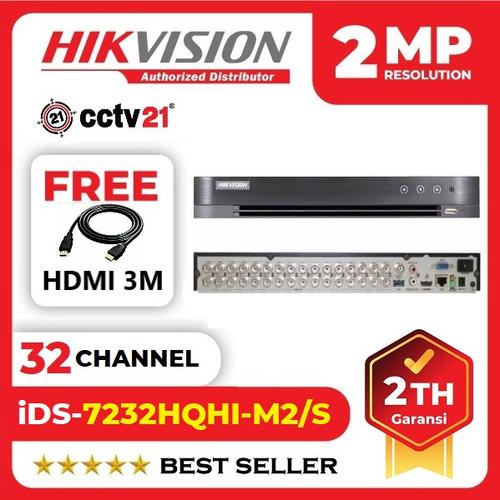Jual DVR HIKVISION 32CH / 32 Channel iDS-7232HQHI-M2S 2MP to 5MP ...