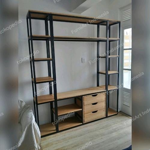 Jual BUFFET INDUSTRIAL BESI DAN KAYU JATI - Kab. Jepara - FurniArt ...