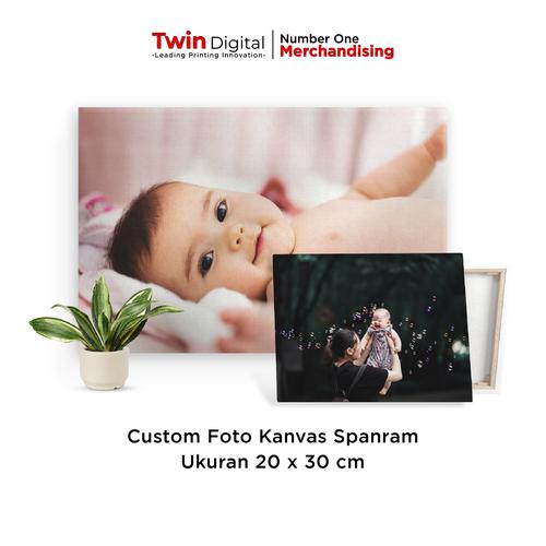 Promo Custom Cetak Foto Baby/Bayi Kanvas Spanram + Frame - Spanram ...