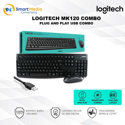 Promo Logitech MK120 Combo Keyboard dan Mouse Wired|USB Combo - Kota Makassar - Smart Media ...