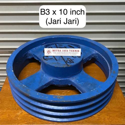 Jual PULLEY PULLY B3 - 10 INCH AS BUNTU / BUTA PULY 3 JALUR PULI BESI ...