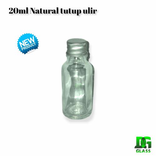 Jual Botol kaca 20ml tebal tutup ulir/botol kaca tutup ulir almunium ...
