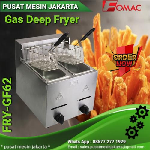 Jual FRY-GF62 MESIN GAS DEEP FRYER PENGGORENGAN 2 TANK FOMAC - Jakarta ...