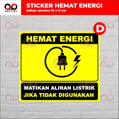 Jual stiker hemat energi | matikan lampu | asasign - colokan - Kab. Sidoarjo - ASASIGN safety ...