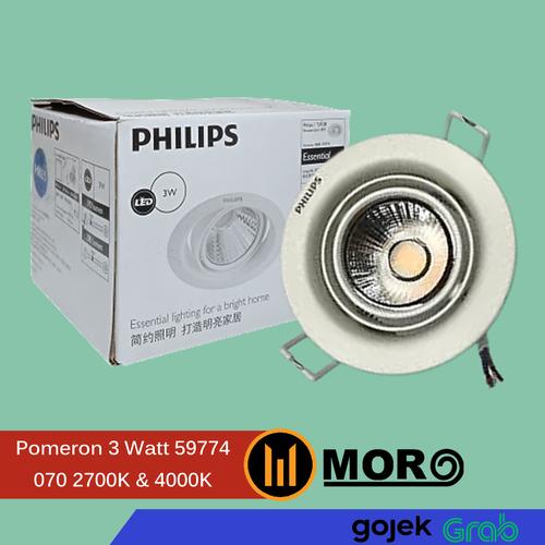 Jual DOWNLIGHT SPOT LED PHILIPS POMERON 3W RECESSED SPOT LIGHT - Kuning ...
