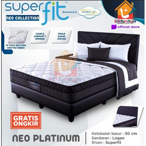 Promo Full Set NEO PLATINUM Sandaran Logan Superfit Comforta Springbed - Set 160x200cm Cicil 0% ...