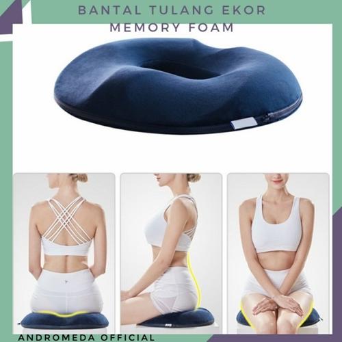 Promo Bantal Duduk Memory Foam Bentuk Donat Terapi Tulang Ekor - Donut ...
