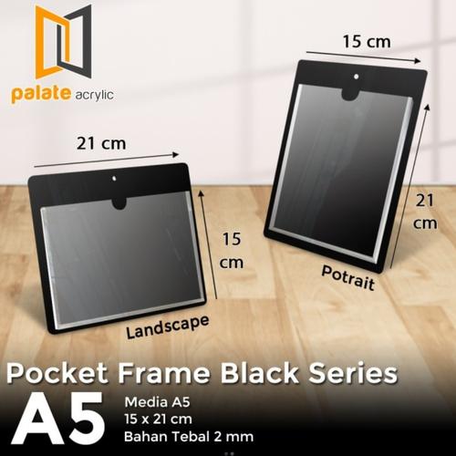 Jual ACRYLIC POCKET FRAME / AKRILIK THICKER / AKRILIK POCKET A5 2MM ...