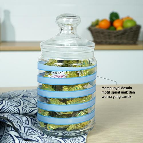 Jual Luminarc Spiral Green or Blue Club Jar 1 L | Toples Kue Lebaran ...