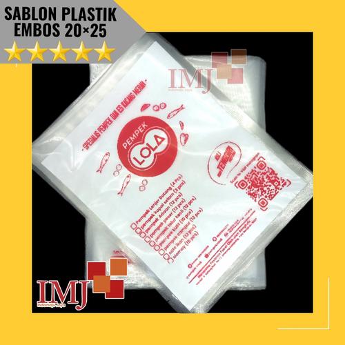 Jual SABLON PLASTIK EMBOSS 20x25 SABLON PLASTIK VACUM EMBOS 20×25 ...