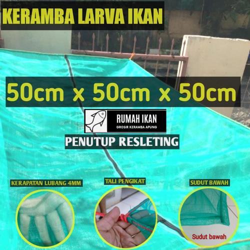 Jual RI - Hapa Jaring Keramba ikan ukuran 50cm x 50cm x 50cm plus ...