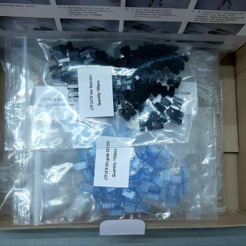 Jual LS RJ45 Connector Cat6 4 Bagian Plus Plug Boot Isi 100 Pcs/Pin ...
