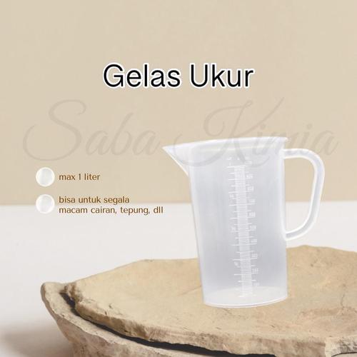 Jual Gelas Ukur Plastik / Matglass 1 Liter - Kota Surabaya - Saba Kimia ...
