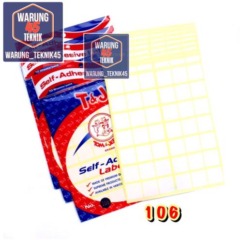Jual LABEL STIKER KERTAS KOTAK TOM AND JERRY TNJ PUTIH - No.106 ...