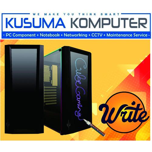 Jual Cube Gaming Write Black Tempered Glass Casing PC - Kab. Sleman ...