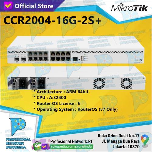Promo MikroTik CCR2004-16G-2S+ Cloud Core Router CCR 2004 16G 2S+ Cicil ...