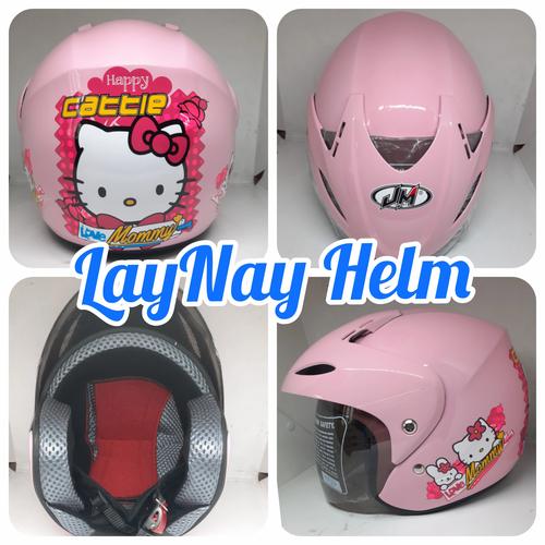 Jual Helm anak pet usia 5-9th SNI Hello kitty - Pink pastel - Kota ...