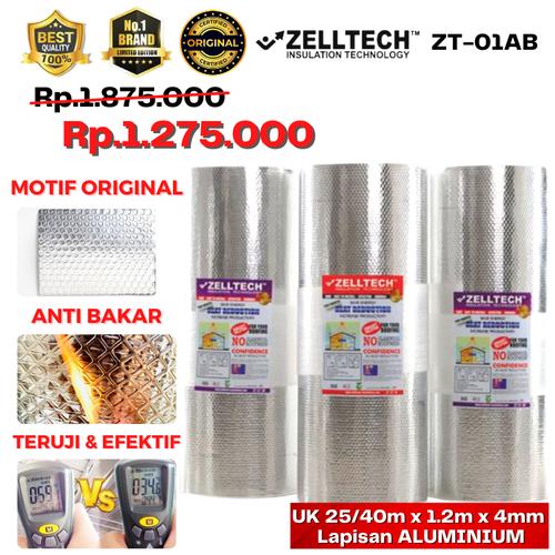 Jual ZELLTECH FOIL 20 METER FREE 2 METER PEREDAM PANAS ATAP PREMIUM ...