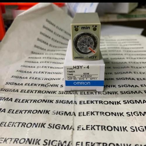 Jual TIMER OMRON H3Y - 4 AC 220 V. TIMER DELAY. 0 - 60 MENIT . SOLID STATE - PAKAI SOCKET - Kota ...