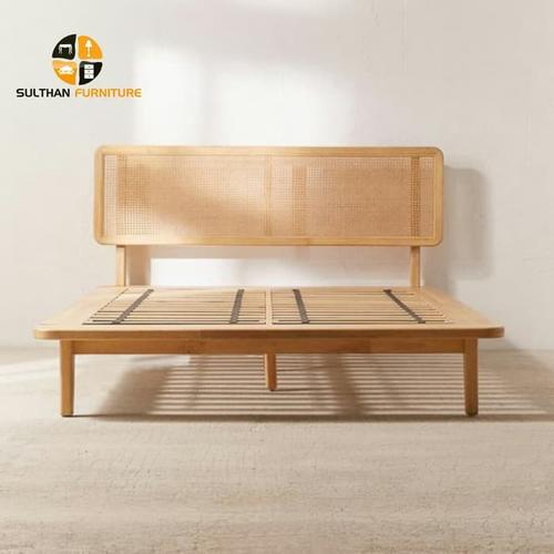 Jual Headboard Tempat Tidur Rotan Kayu Jati - Kepala Sandaran Kasur ...