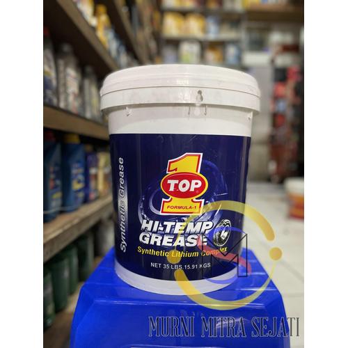 Jual TOP 1 Hi-Temp Grease Gemuk Stempet TOP1 Hitemp TOP ONE 35 LBS / 16 ...