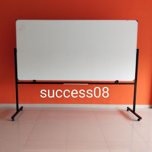 Jual Whiteboard / Papan tulis magnetic single face stand uk 120x240 Cm ...