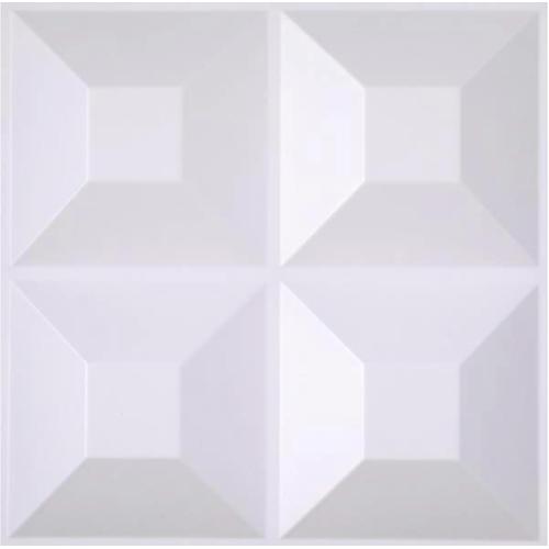 Jual Wall Panel Wallpanel PVC 3d Timbul Putih 50 cm x 50 cm - 303 ...