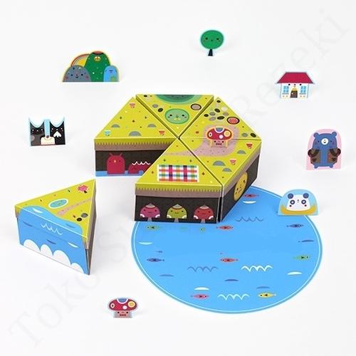 Jual Pulau City Paper Craft Dunia Puzzle Miniature Island Papercraft ...