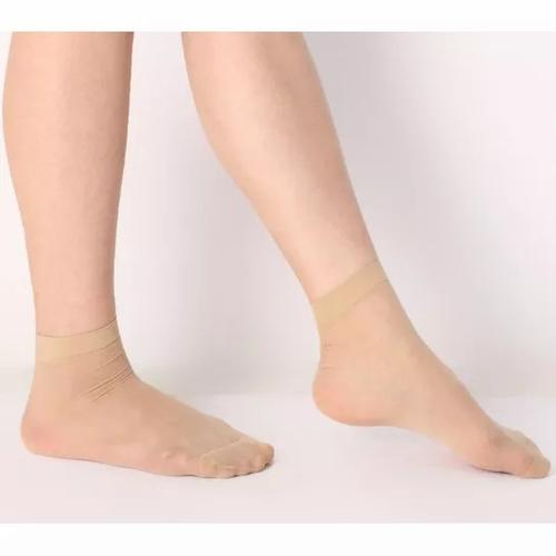 Jual KAOS KAKI WANITA ELASTIS TRANSPARAN TIPIS STOCKING PENDEK - Putih ...