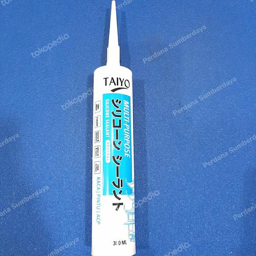 Jual Taiyo Lem Kaca Silicone Sealent Hitam Putih Clear Lem Silent ...