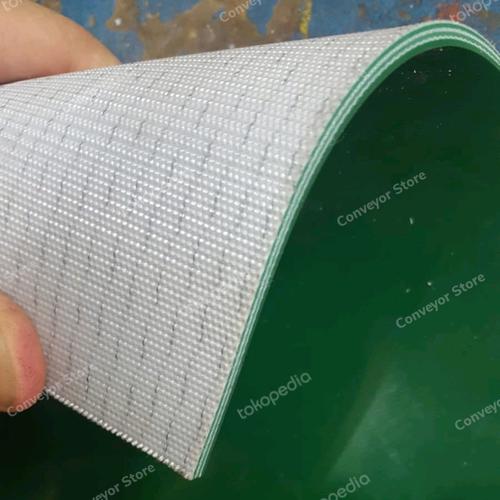 Jual Conveyor PVC Hijau Fabric 3 MM x 10 cm x 5 Mtr/Endless - Jakarta ...
