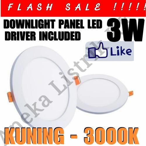 Jual DOWNLIGHT PANEL 3W BULAT KUNING INBOW DL LED 3 W WATT 3WATT IB ...
