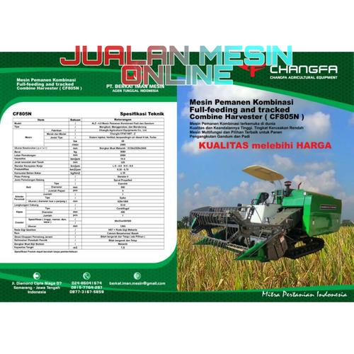 Jual Mesin Pemanen Padi Kombinasi CF805N Combine Harvester Changfa ...