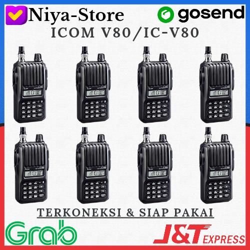 Promo Paket 8 Unit Radio HT ICOM V80/ICV80/IC-V80 Lithium VHF (Terkoneksi) - Jakarta Timur ...
