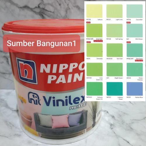 Jual Cat Tembok vinilex pro 1000 hijau muda tua tosca dinding dalam ...