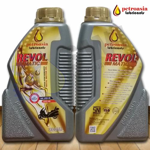 Jual Oli Mesin Petroasia Revol Matic 10w40 Jaso MB/APU SL, SNI 800ml ...