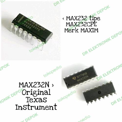 Jual IC MAX232N Texas MAX 232 232N MAX232 Instrument MAX232CPE MAXIM - MAXIM - Standar - Kota ...
