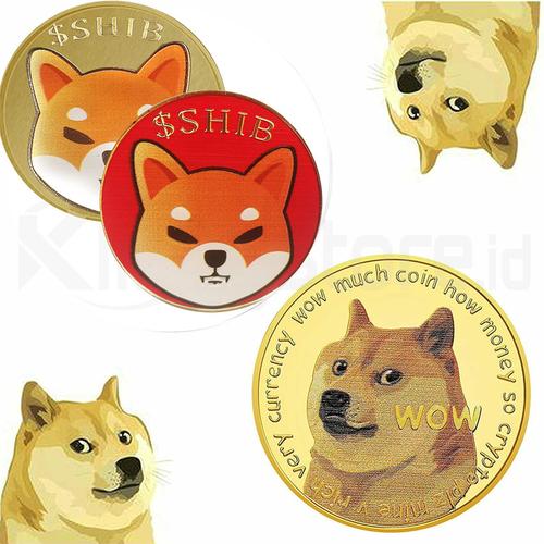 Jual Crypto Coin 3mm Doge Shiba Inu Warna Koin Fisik Kripto ...