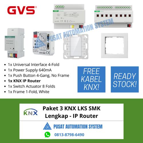 Jual Paket 3 KNX LKS SMK Lengkap IP Router UI Flush Mounted - Kota ...