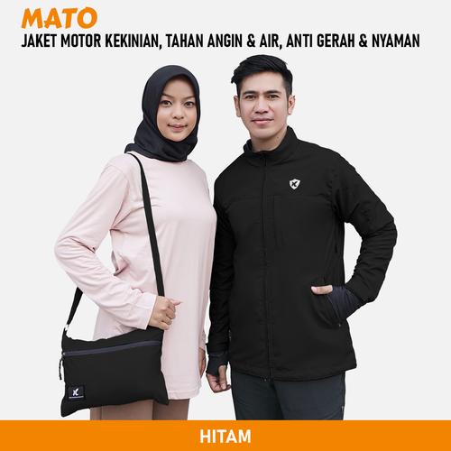 Jual MATO - JAKET MOTOR KEKINIAN - TAHAN ANGIN & AIR - ANTI GERAH - BISA BE - Hitam, 4XL - Kab ...